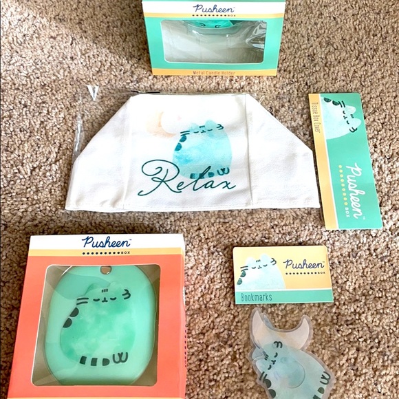 Pusheen | Accessories | Pusheen Relax Bundle Mirror Candle Holder ...